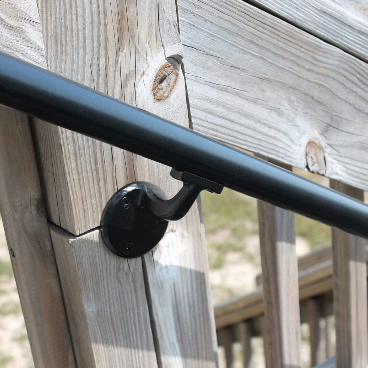 ADA Compliant Secondary Handrail - Straight Rail - Screen Porch Living
