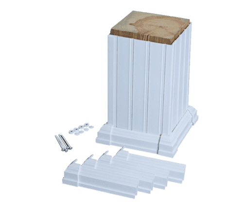 Fluted Vinyl Post Wrap - Screen Porch Living