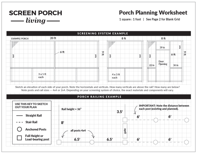 Porch Planning Service - Screen Porch Living