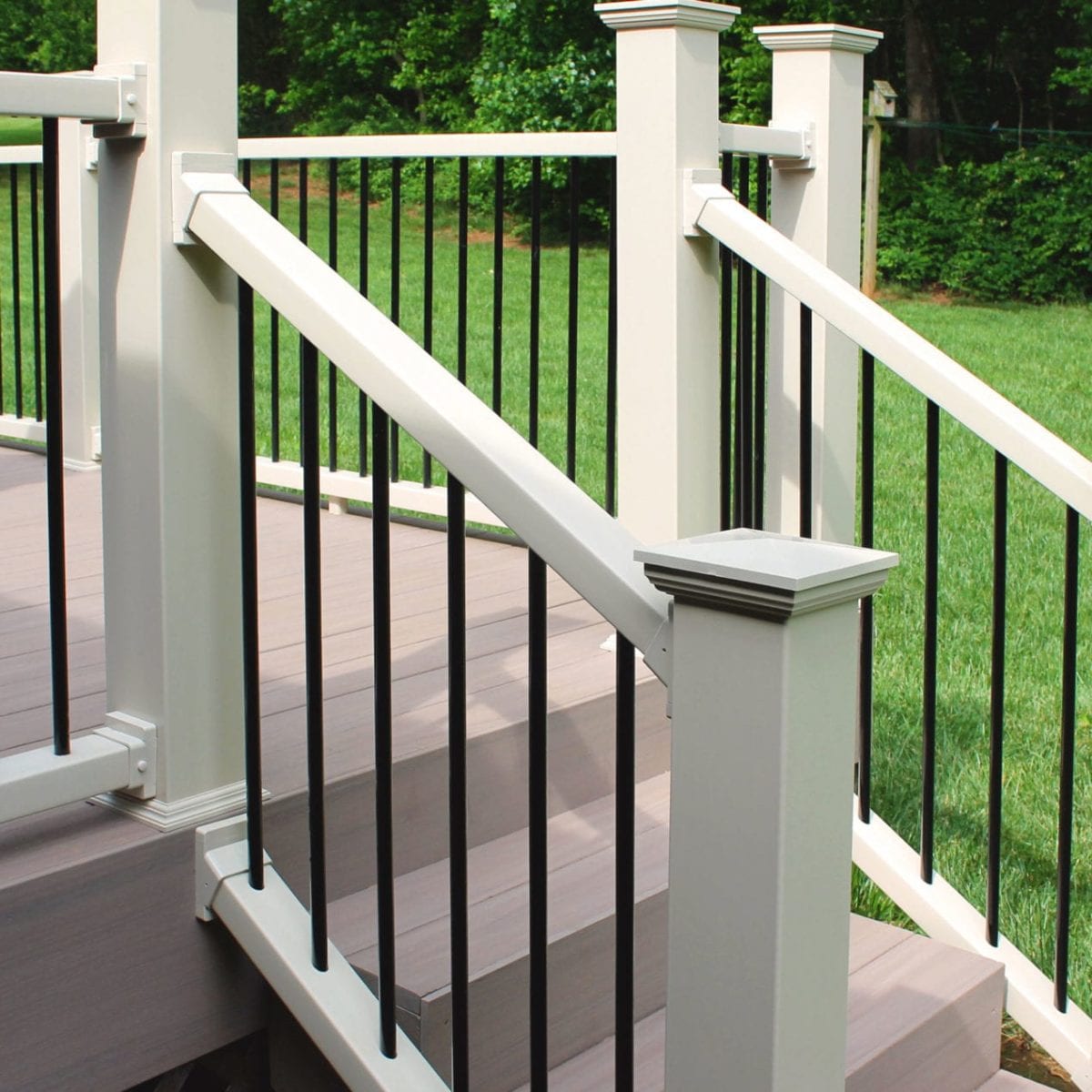 Tuscany Vinyl Stair Railing - Screen Porch Living