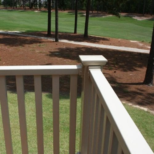 Flat Vinyl Post Cap - Screen Porch Living