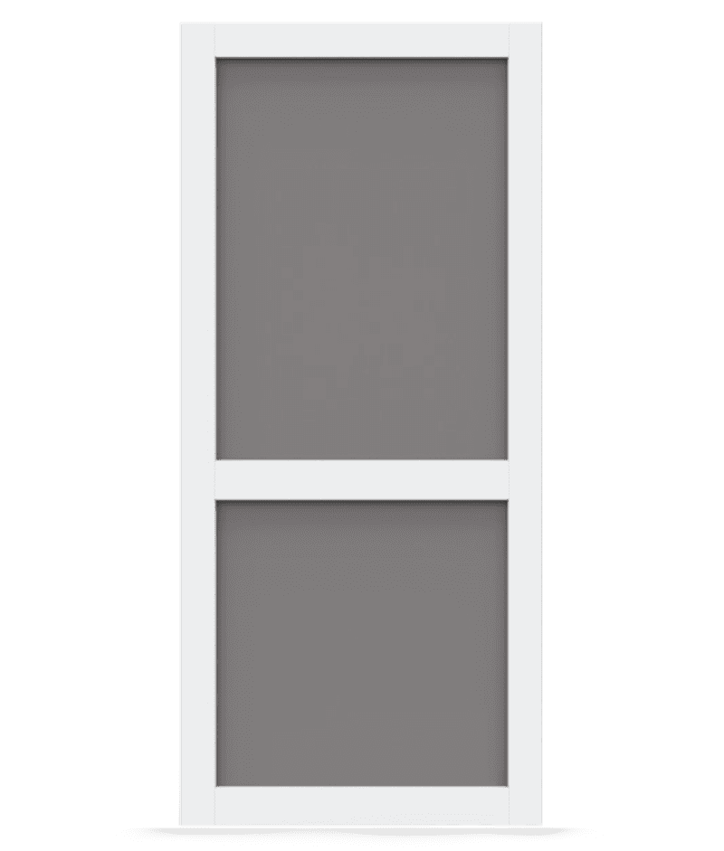 Belle White Vinyl Screen Door - Screen Porch Living